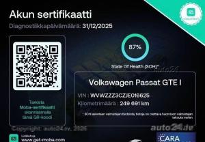 Black Volkswagen Passat 2017 in Tallinn, with an engine capacity of 1.40 L and mileage of 255 thousand km for 9490 €, photo 23 on AUTOMOTO.COM.LV