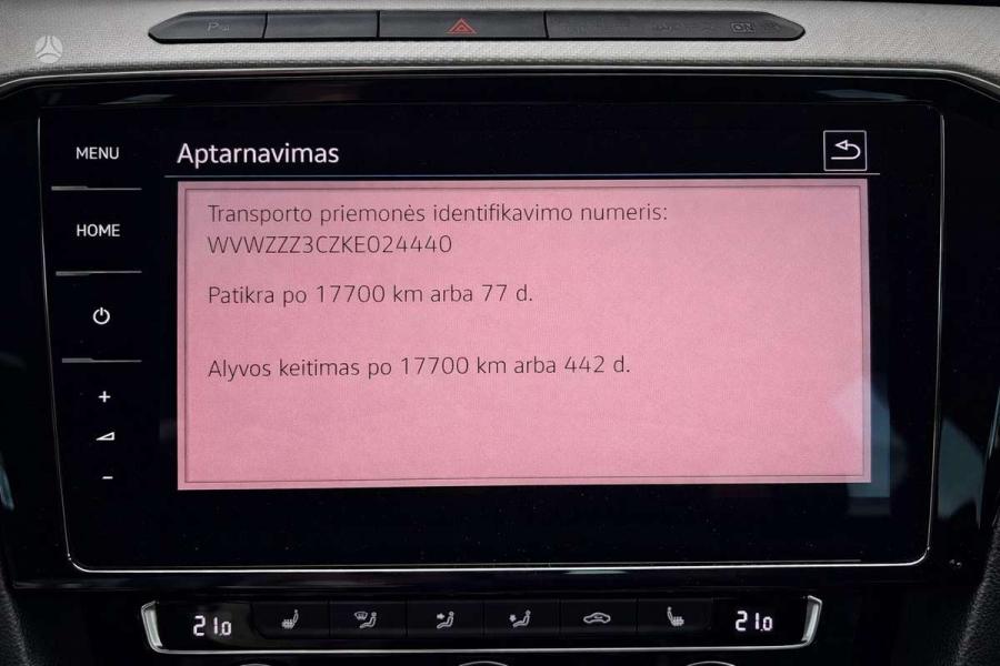 Melns Volkswagen Passat 2018 Marijampole, ar dzinēja tilpumu 1.97 L un nobraukumu 196 tūkst. km par 16698 €, foto 19 vietnē AUTOMOTO.COM.LV