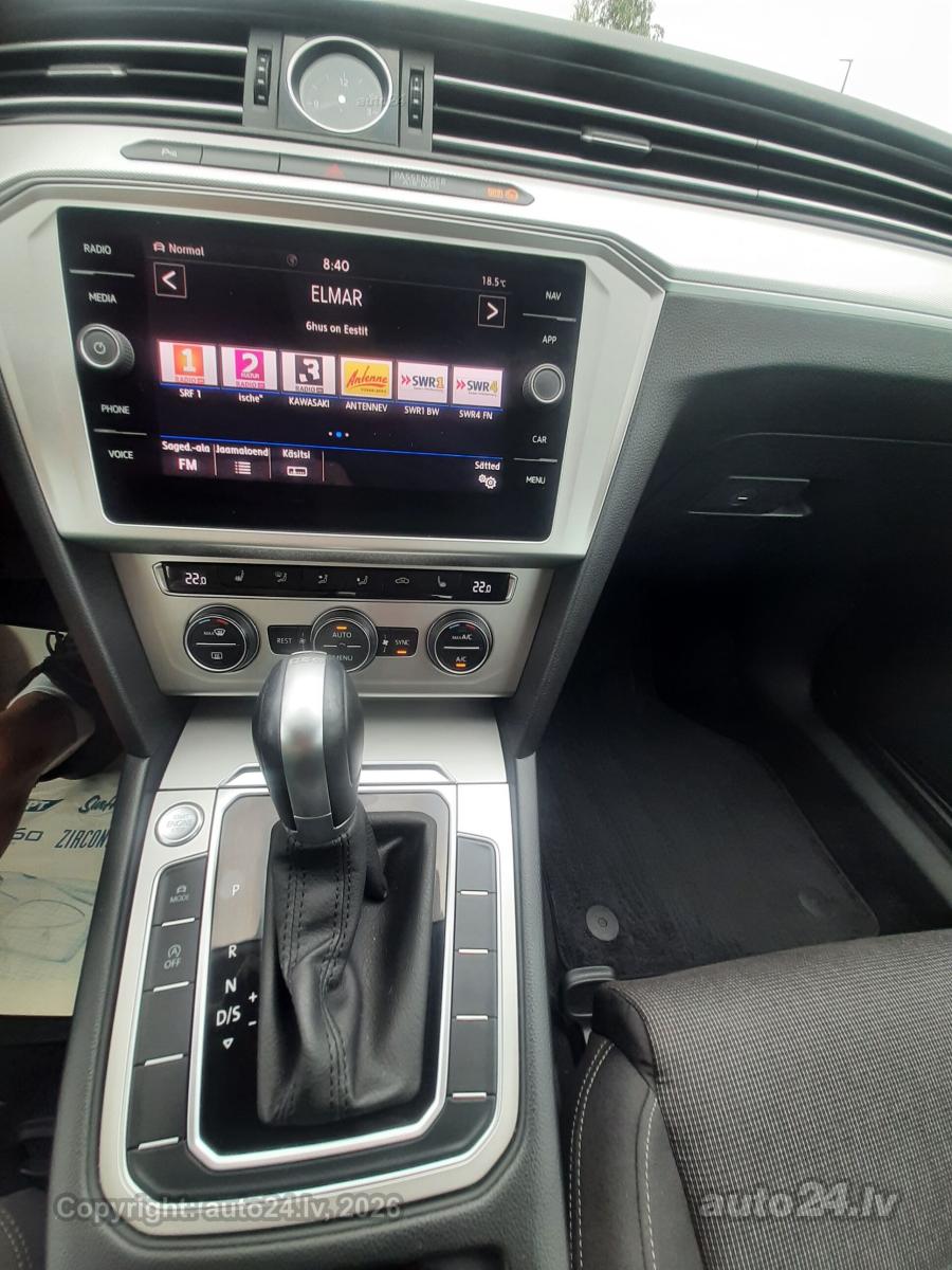 Black Volkswagen Passat 2018 in Tartu, with an engine capacity of 2.00 L and mileage of 225 thousand km for 12990 €, photo 21 on AUTOMOTO.COM.LV