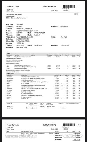 Черный Фольксваген Пассат 2020 в Таллин, объемом двигателя 2.00 л и пробегом 198 тыс. км за 22500 €, фото 20 на AUTOMOTO.COM.LV