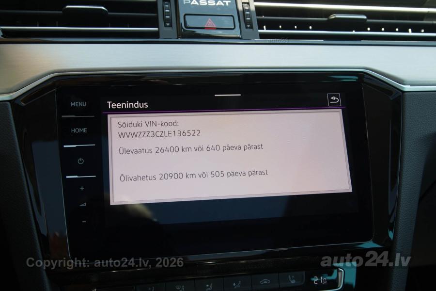 Melns Volkswagen Passat 2020 Tallina, ar dzinēja tilpumu 2.00 L un nobraukumu 167 tūkst. km par 22990 €, foto 17 vietnē AUTOMOTO.COM.LV