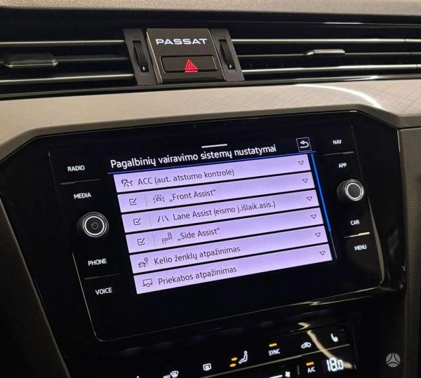 Black Volkswagen Passat 2020 in Marijampole, with an engine capacity of 1.97 L and mileage of 184 thousand km for 15750 €, photo 4 on AUTOMOTO.COM.LV
