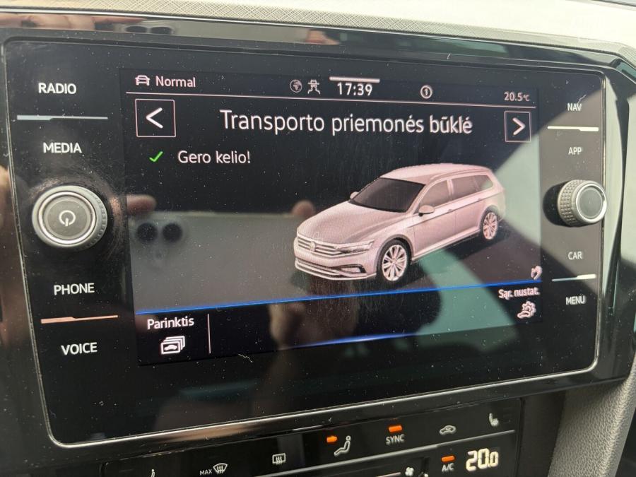 Black Volkswagen Passat 2021 in Kaunas, with an engine capacity of 2.00 L and mileage of 247 thousand km for 13900 €, photo 8 on AUTOMOTO.COM.LV