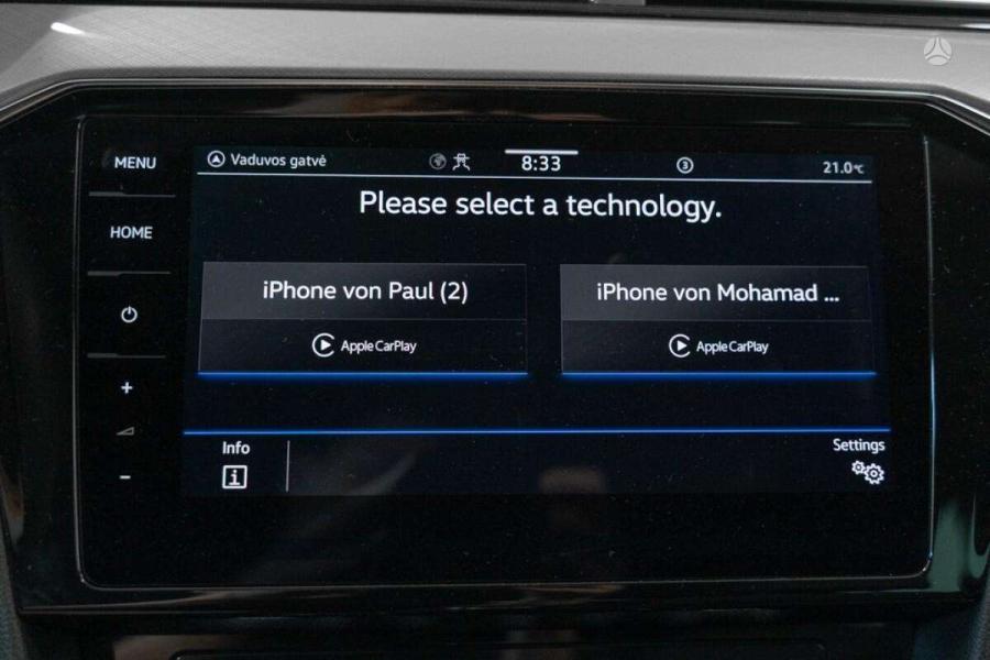 Black Volkswagen Passat 2021 in Vilnius, with an engine capacity of 1.40 L and mileage of 146 thousand km for 18900 €, photo 14 on AUTOMOTO.COM.LV