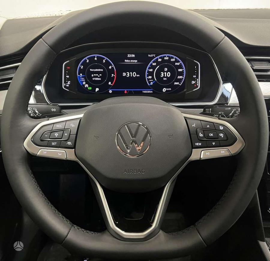 Melns Volkswagen Passat 2023 Kauņa, ar dzinēja tilpumu 1.50 L un nobraukumu 141 tūkst. km par 18800 €, foto 7 vietnē AUTOMOTO.COM.LV