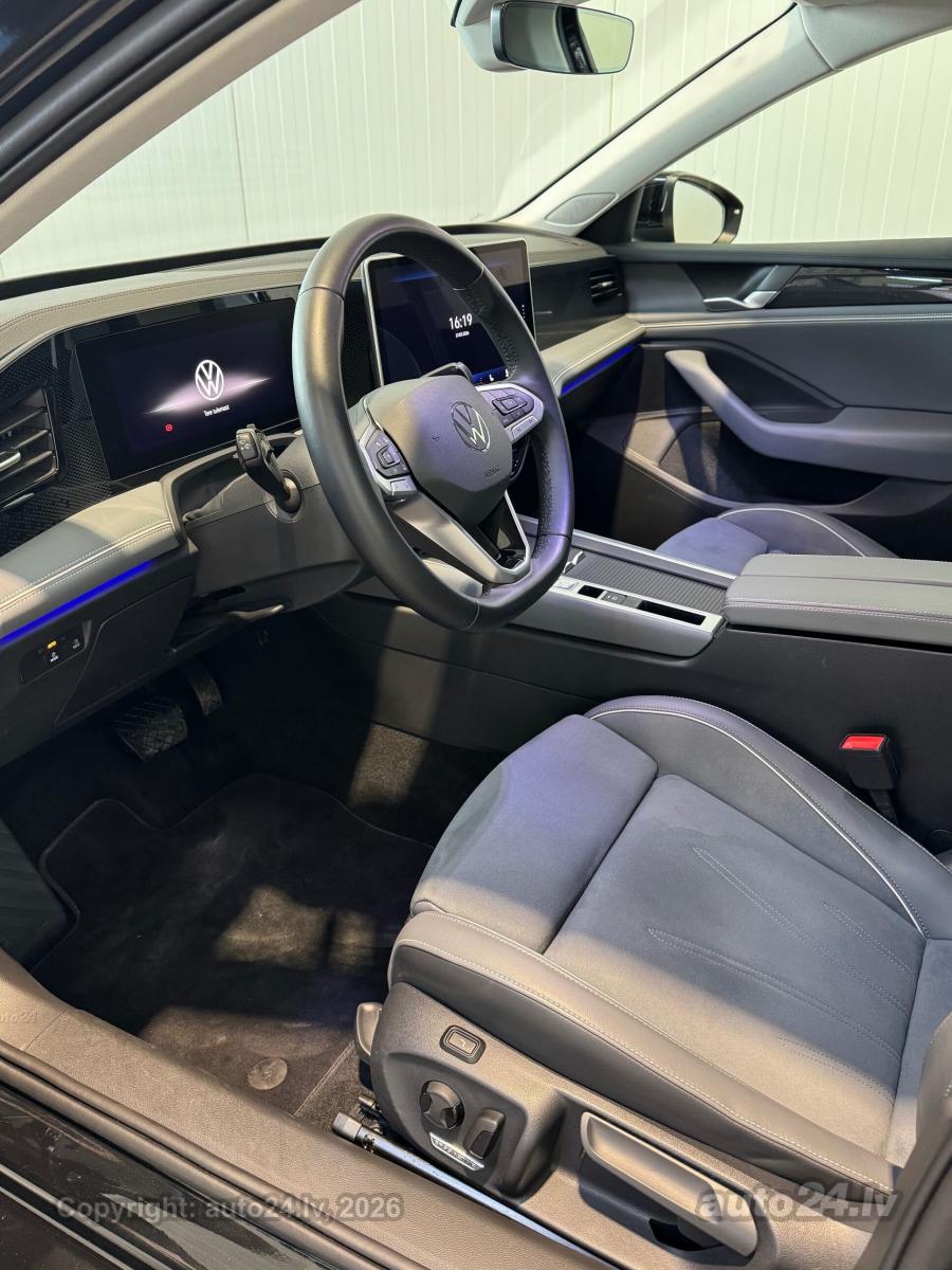 Black Volkswagen Passat 2025 in Tartu, with an engine capacity of 1.50 L and mileage of 43 thousand km for 27490 €, photo 6 on AUTOMOTO.COM.LV