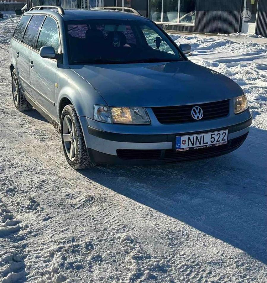 Blue Volkswagen Passat 1999 in Vilnius, with an engine capacity of 1.90 L and mileage of 340 thousand km for 1400 €, photo 2 on AUTOMOTO.COM.LV
