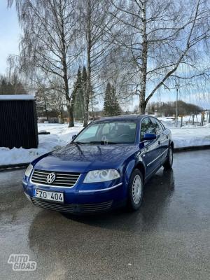 Zils Volkswagen Passat 2001 Raseiniai, ar dzinēja tilpumu 1.90 L un nobraukumu 325 tūkst. km par 1600 €, foto  vietnē AUTOMOTO.COM.LV