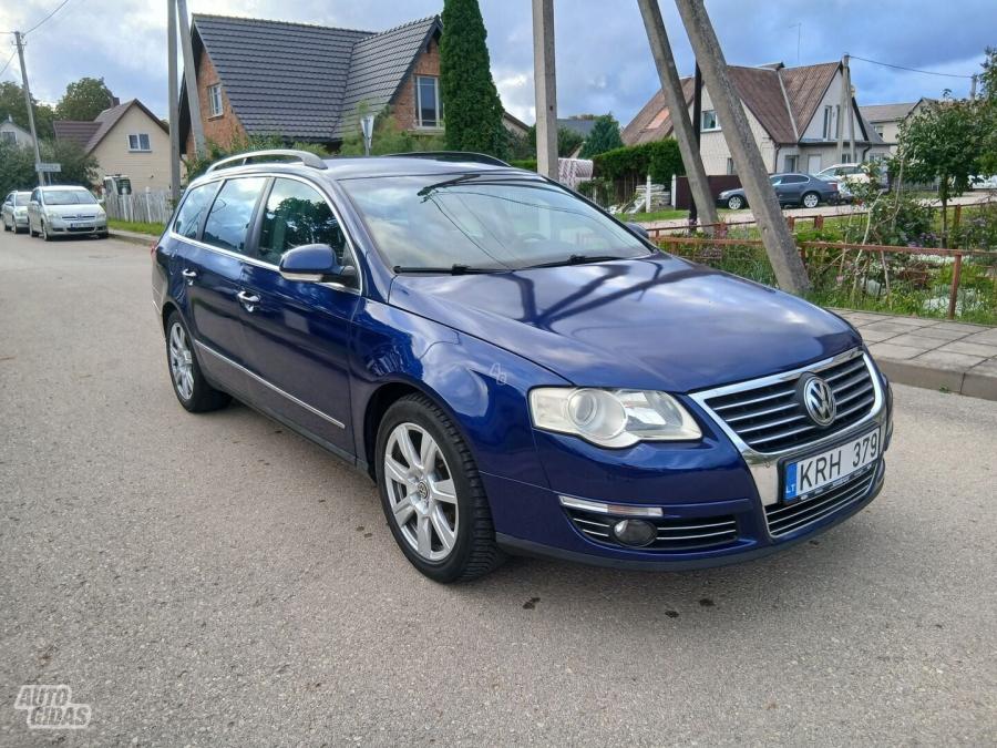 Blue Volkswagen Passat 2007 in Alytus, with an engine capacity of 1.90 L and mileage of 387 thousand km for 1600 €, photo 3 on AUTOMOTO.COM.LV