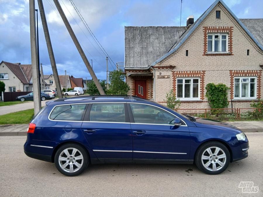 Blue Volkswagen Passat 2007 in Alytus, with an engine capacity of 1.90 L and mileage of 387 thousand km for 1600 €, photo 5 on AUTOMOTO.COM.LV