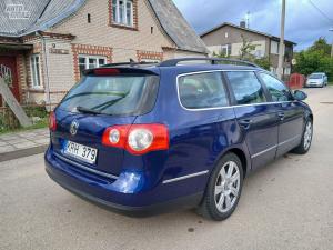 Blue Volkswagen Passat 2007 in Alytus, with an engine capacity of 1.90 L and mileage of 387 thousand km for 1600 €, photo 6 on AUTOMOTO.COM.LV