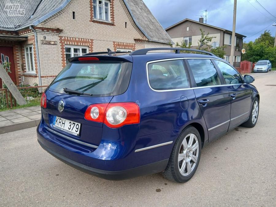 Blue Volkswagen Passat 2007 in Alytus, with an engine capacity of 1.90 L and mileage of 387 thousand km for 1600 €, photo 6 on AUTOMOTO.COM.LV