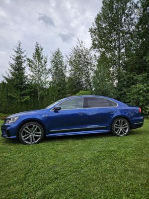 Blue Volkswagen Passat 2017 in Vilnius, with an engine capacity of 1.80 L and mileage of 151 thousand km for 10200 €, photo 5 on AUTOMOTO.COM.LV