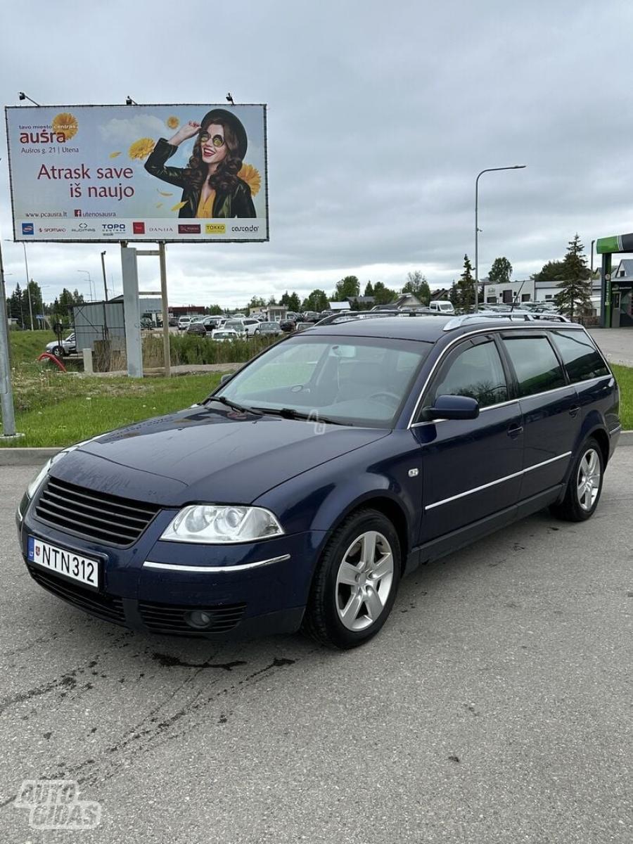 Синий Фольксваген Пассат 2001 в Утена, объемом двигателя 1.90 л и пробегом 372 тыс. км за 1799 €, фото 1 на AUTOMOTO.COM.LV