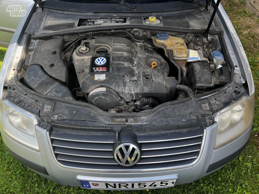 Blue Volkswagen Passat 2001 in Vilnius, with an engine capacity of 1.90 L and mileage of 510 thousand km for 750 €, photo 6 on AUTOMOTO.COM.LV