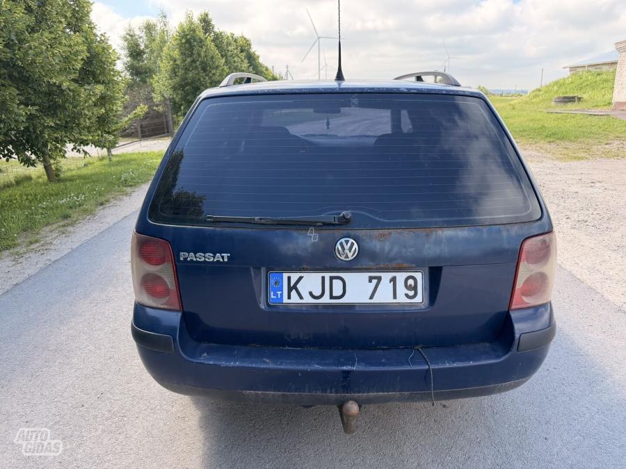 Blue Volkswagen Passat 2001 in Telschi, with an engine capacity of 1.90 L and mileage of 340 thousand km for 500 €, photo 6 on AUTOMOTO.COM.LV