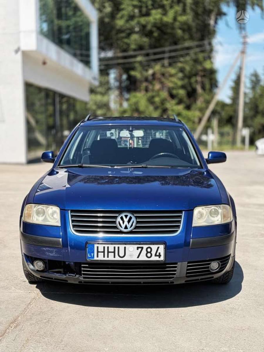 Blue Volkswagen Passat 2002 in Vilnius, with an engine capacity of 1.90 L and mileage of 314 thousand km for 1000 €, photo 4 on AUTOMOTO.COM.LV