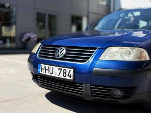 Blue Volkswagen Passat 2002 in Vilnius, with an engine capacity of 1.90 L and mileage of 314 thousand km for 1000 €, photo 11 on AUTOMOTO.COM.LV