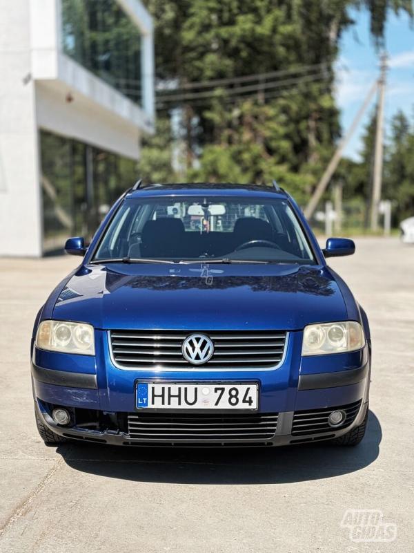 Blue Volkswagen Passat 2002 in Vilnius, with an engine capacity of 1.90 L and mileage of 314 thousand km for 900 €, photo 3 on AUTOMOTO.COM.LV