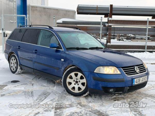 Zils Volkswagen Passat 2003 Tartu, ar dzinēja tilpumu 1.90 L un nobraukumu 411 tūkst. km par 1299 €, foto 1 vietnē AUTOMOTO.COM.LV