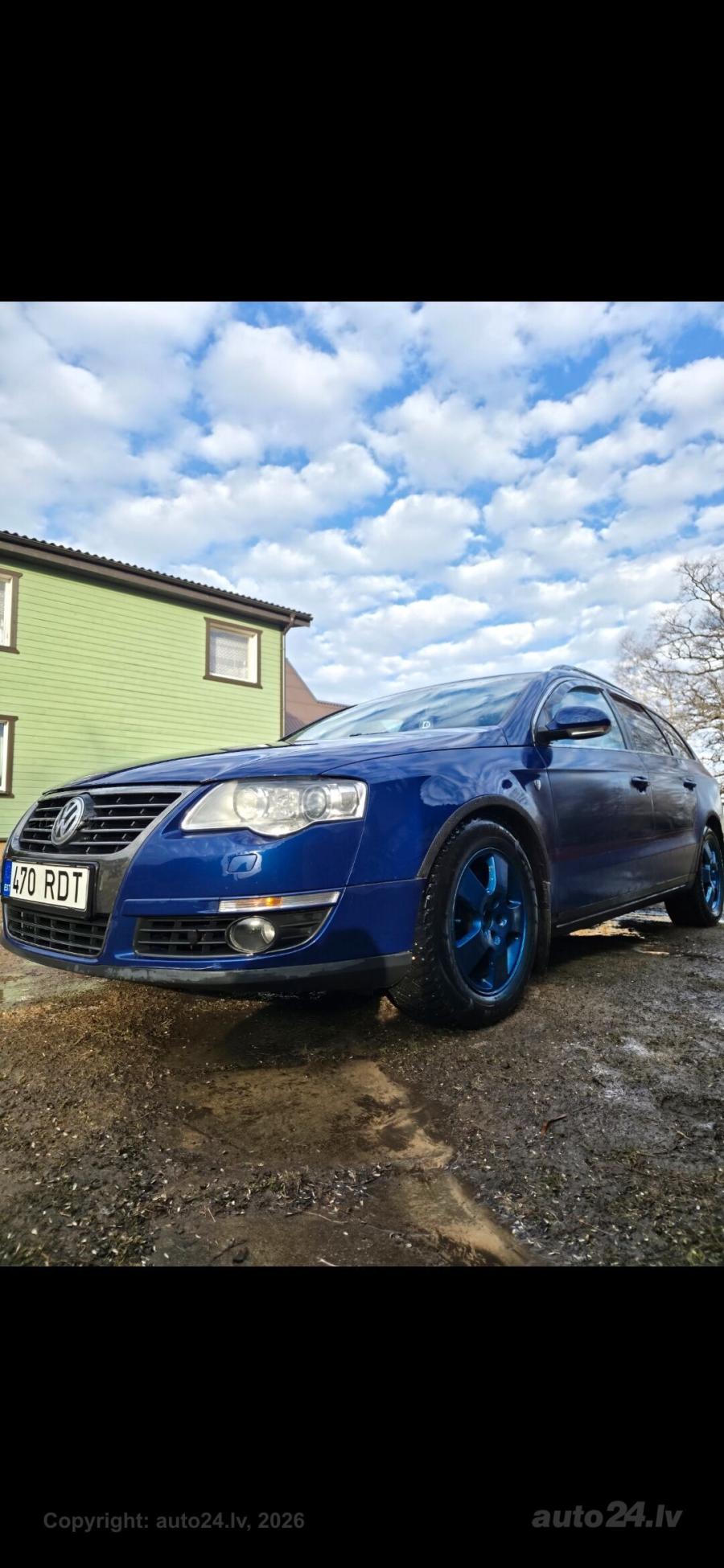 Blue Volkswagen Passat 2007 in Elva, with an engine capacity of 2.00 L and mileage of 449 thousand km for 2199 €, photo 3 on AUTOMOTO.COM.LV