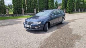 Blue Volkswagen Passat 2007 in Vilnius, with an engine capacity of 1.97 L and mileage of 390 thousand km for 850 €, photo 10 on AUTOMOTO.COM.LV