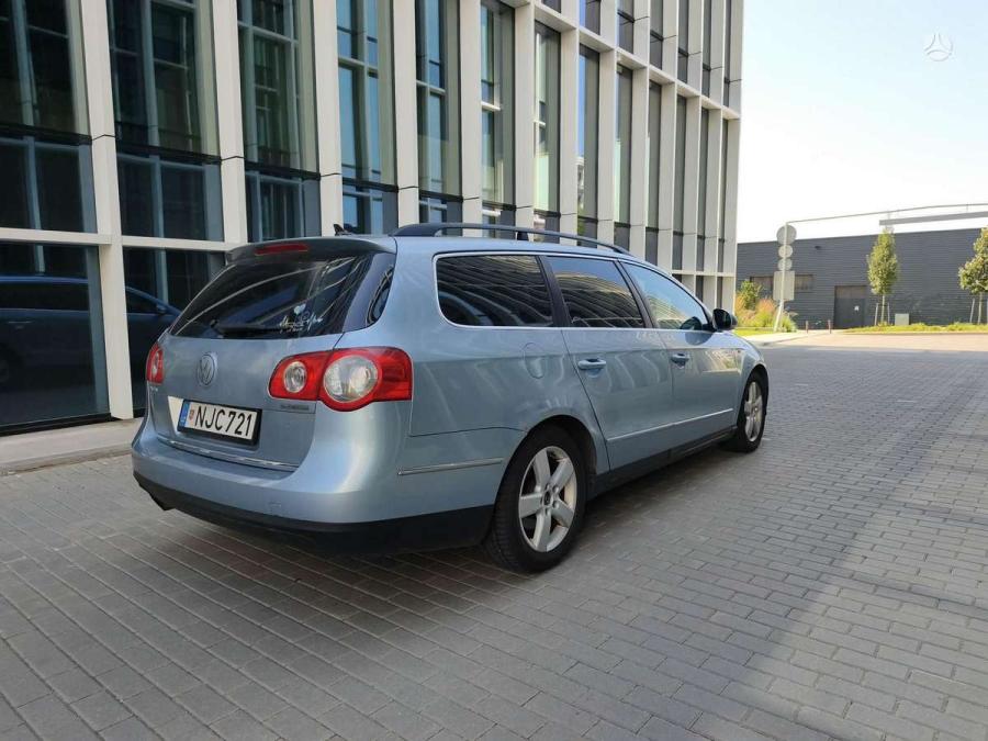 Blue Volkswagen Passat 2007 in Vilnius, with an engine capacity of 2.00 L and mileage of 280 thousand km for 1400 €, photo 5 on AUTOMOTO.COM.LV