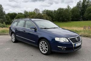 Blue Volkswagen Passat 2008 in Vilnius, with an engine capacity of 1.97 L and mileage of 413 thousand km for 2999 €, photo  on AUTOMOTO.COM.LV