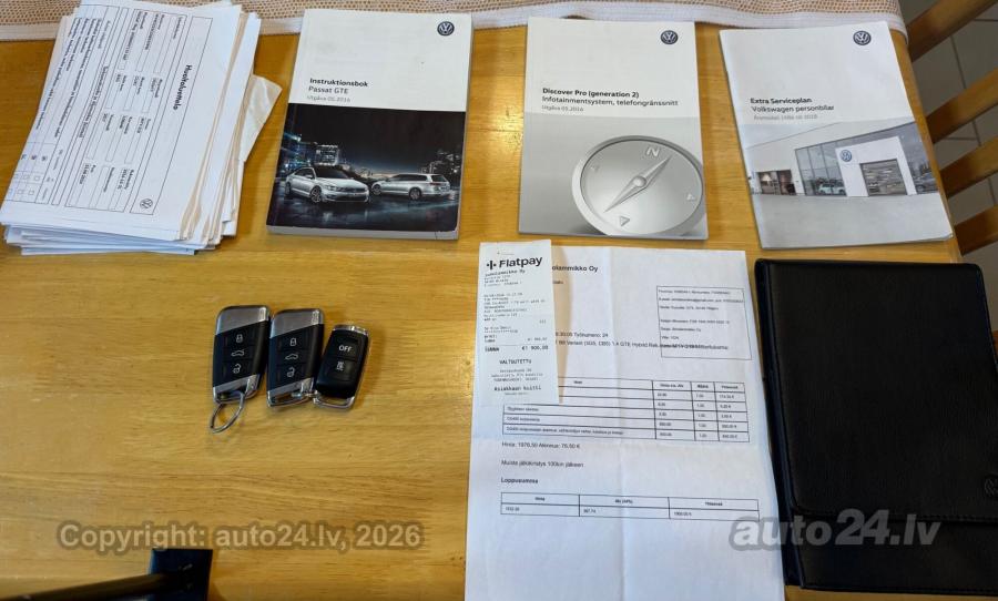Blue Volkswagen Passat 2016 in Tallinn, with an engine capacity of 1.40 L and mileage of 129 thousand km for 15000 €, photo 13 on AUTOMOTO.COM.LV