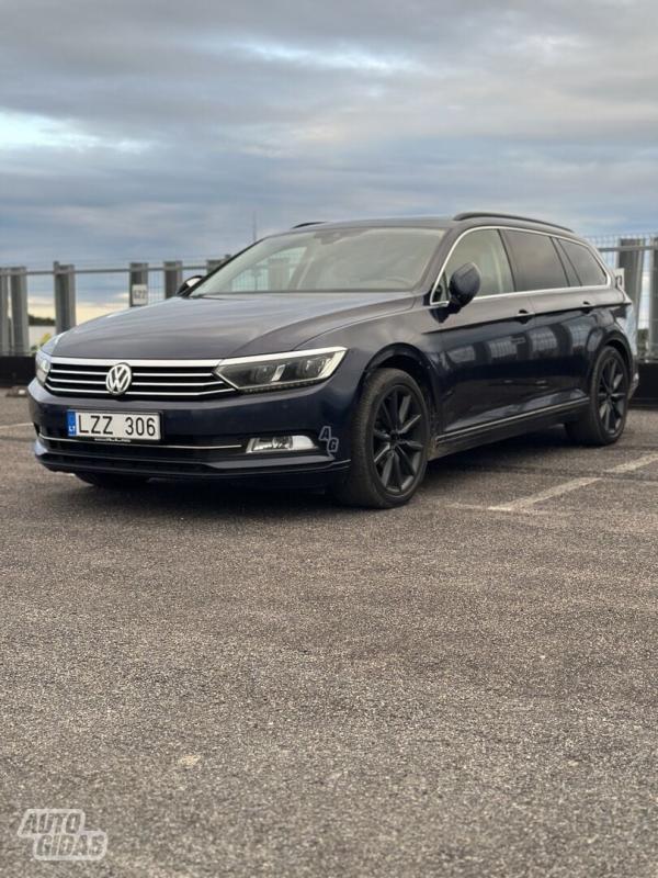 Blue Volkswagen Passat 2016 in Zarasai, with an engine capacity of 2.00 L and mileage of 281 thousand km for 8499 €, photo 3 on AUTOMOTO.COM.LV