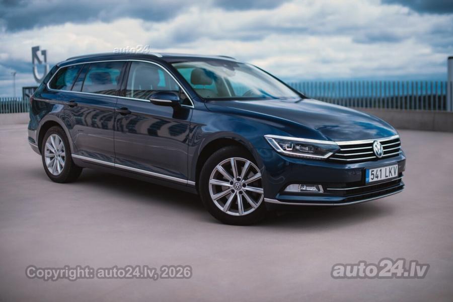 Zils Volkswagen Passat 2017 Tallina, ar dzinēja tilpumu 2.00 L un nobraukumu 276 tūkst. km par 13100 €, foto 1 vietnē AUTOMOTO.COM.LV