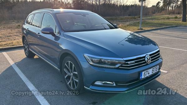 Blue Volkswagen Passat 2017 in Tallinn, with an engine capacity of 2.00 L and mileage of 121 thousand km for 19900 €, photo 1 on AUTOMOTO.COM.LV