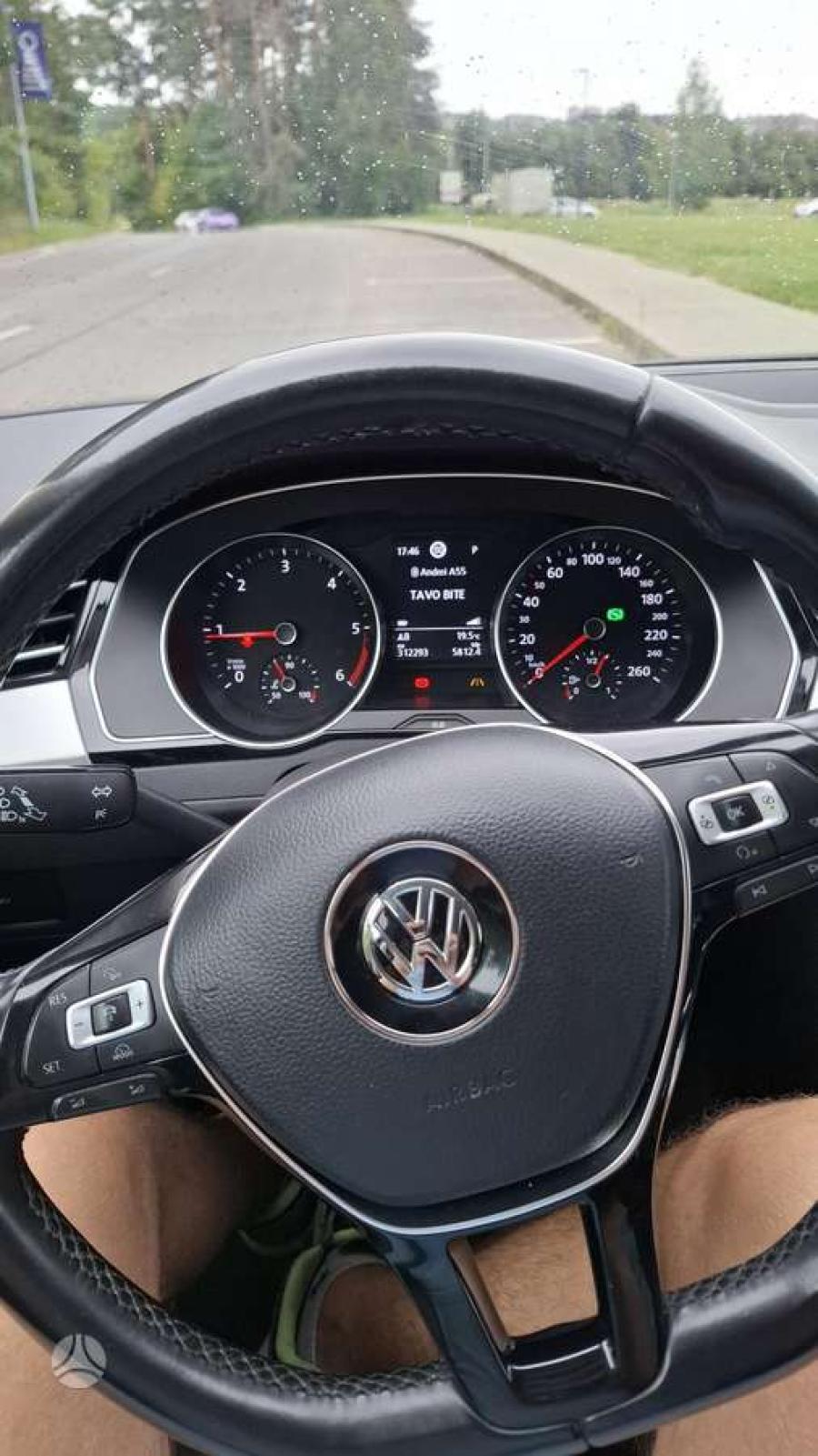 Blue Volkswagen Passat 2017 in Vilnius, with an engine capacity of 1.97 L and mileage of 312 thousand km for 9300 €, photo 8 on AUTOMOTO.COM.LV