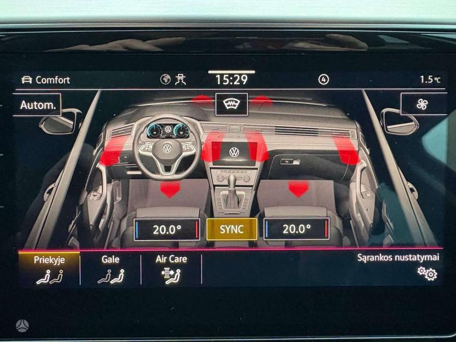 Zils Volkswagen Passat 2021 Viļņa, ar dzinēja tilpumu 1.97 L un nobraukumu 177 tūkst. km par 15600 €, foto 23 vietnē AUTOMOTO.COM.LV