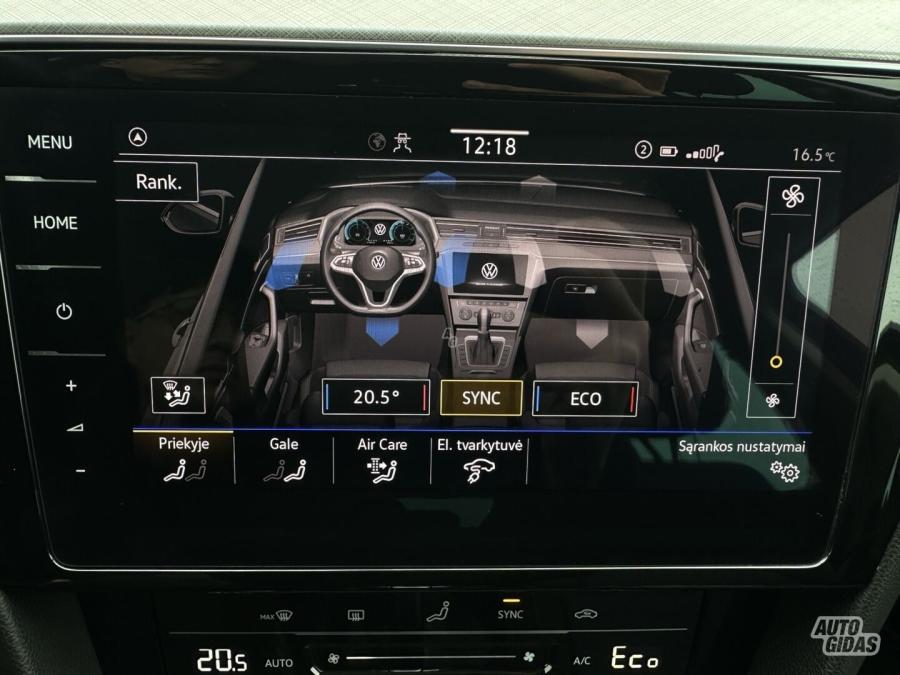 Blue Volkswagen Passat 2021 in Avizieniai, with an engine capacity of 1.40 L and mileage of 138 thousand km for 19550 €, photo 16 on AUTOMOTO.COM.LV