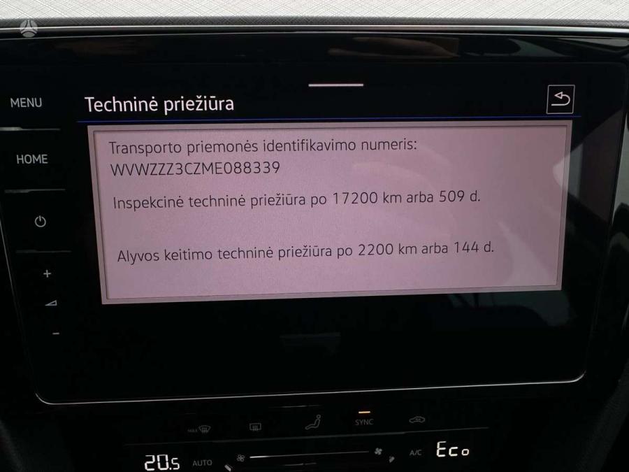Blue Volkswagen Passat 2021 in Vilnius, with an engine capacity of 1.40 L and mileage of 138 thousand km for 19550 €, photo 15 on AUTOMOTO.COM.LV