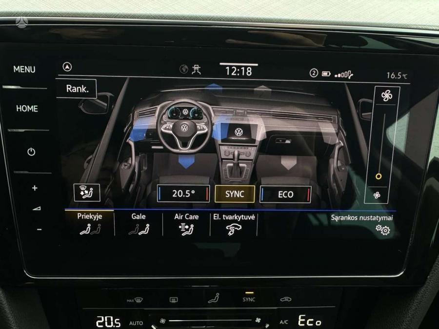 Blue Volkswagen Passat 2021 in Vilnius, with an engine capacity of 1.40 L and mileage of 138 thousand km for 19550 €, photo 16 on AUTOMOTO.COM.LV