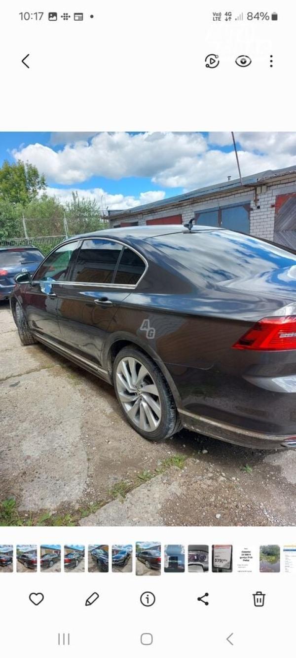 Brown Volkswagen Passat 2018 in Klaipeda, with an engine capacity of 2.00 L and mileage of 72 thousand km for 18700 €, photo 2 on AUTOMOTO.COM.LV