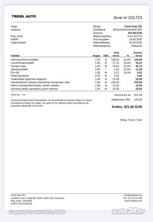 Brown Volkswagen Passat 2011 in Tallinn, with an engine capacity of 2.00 L and mileage of 379 thousand km for 4999 €, photo 24 on AUTOMOTO.COM.LV