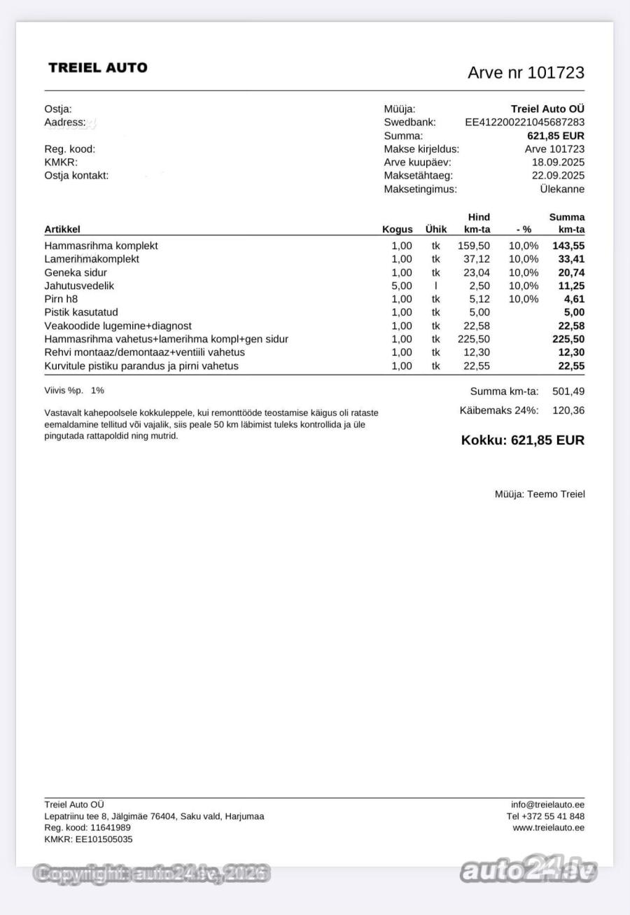 Коричневый Фольксваген Пассат 2011 в Таллин, объемом двигателя 2.00 л и пробегом 379 тыс. км за 4800 €, фото 20 на AUTOMOTO.COM.LV