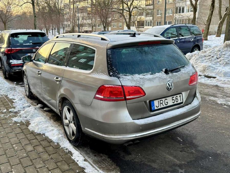 Brown Volkswagen Passat 2013 in Klaipeda, with an engine capacity of 1.97 L and mileage of 482 thousand km for 4000 €, photo 4 on AUTOMOTO.COM.LV