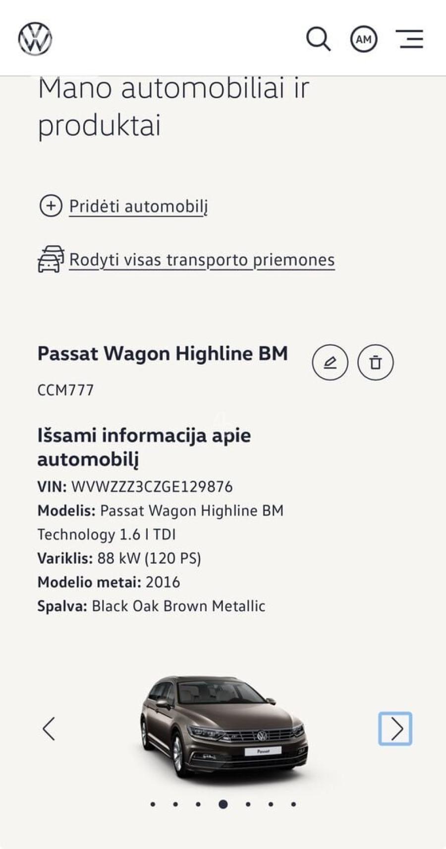 Brūns Volkswagen Passat 2016 Viļņa, ar dzinēja tilpumu 1.60 L un nobraukumu 270 tūkst. km par 11100 €, foto 17 vietnē AUTOMOTO.COM.LV