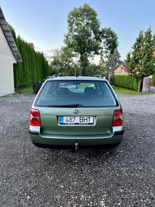 Green Volkswagen Passat 2001 in Parnu, with an engine capacity of 1.90 L and mileage of 526 thousand km for 1999 €, photo 6 on AUTOMOTO.COM.LV