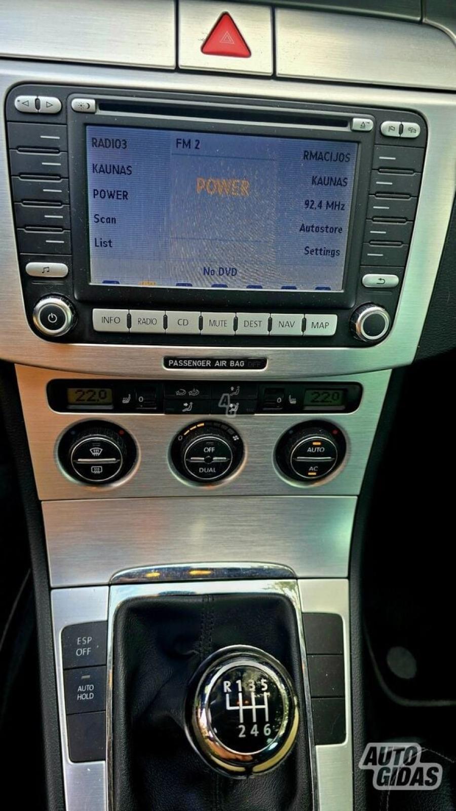 Zaļš Volkswagen Passat 2007 Kauņa, ar dzinēja tilpumu 2.00 L un nobraukumu 244 tūkst. km par 1650 €, foto 13 vietnē AUTOMOTO.COM.LV