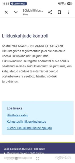 Серый Фольксваген Пассат 1997 в Элва, объемом двигателя 1.80 л и пробегом 315 тыс. км за 899 €, фото 17 на AUTOMOTO.COM.LV