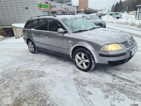 Grey Volkswagen Passat 2002 in Vilnius, with an engine capacity of 1.90 L and mileage of 344 thousand km for 1000 €, photo 1 on AUTOMOTO.COM.LV