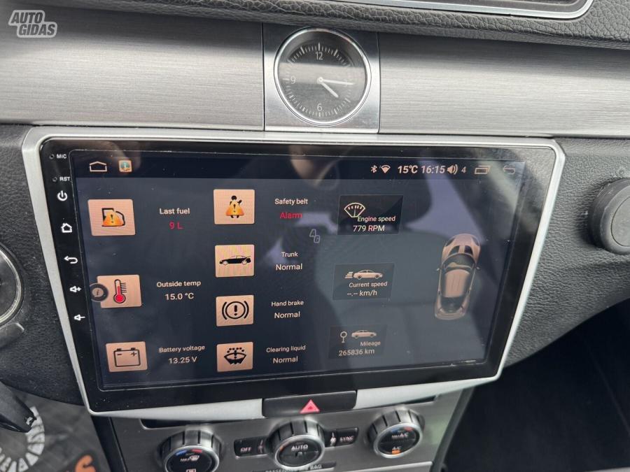 Grey Volkswagen Passat 2013 in Kaunas, with an engine capacity of 1.60 L and mileage of 260 thousand km for 4500 €, photo 12 on AUTOMOTO.COM.LV