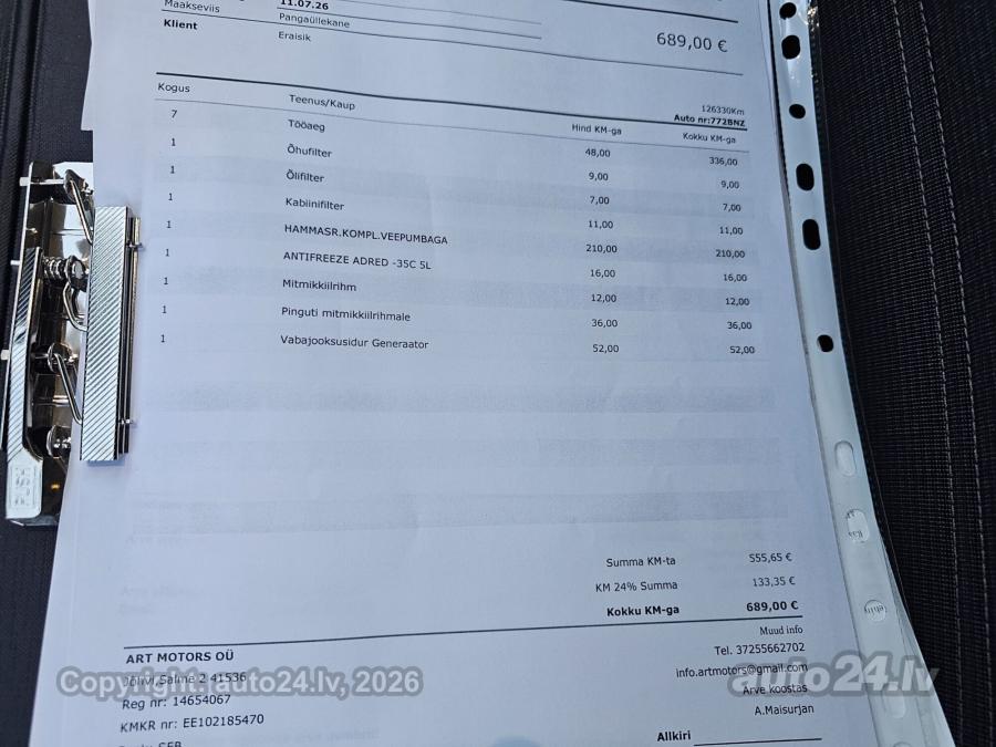 Grey Volkswagen Passat 2015 in Paide, with an engine capacity of 1.40 L and mileage of 128 thousand km for 10990 €, photo 25 on AUTOMOTO.COM.LV