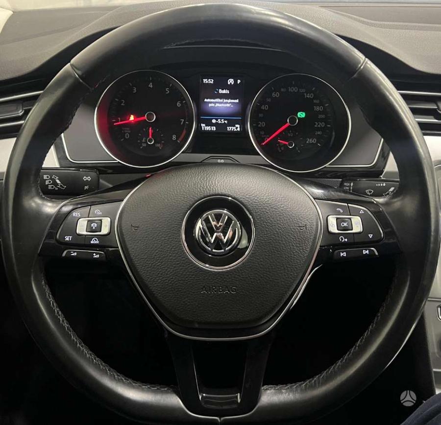 Grey Volkswagen Passat 2018 in Kaunas, with an engine capacity of 1.40 L and mileage of 120 thousand km for 14200 €, photo 6 on AUTOMOTO.COM.LV