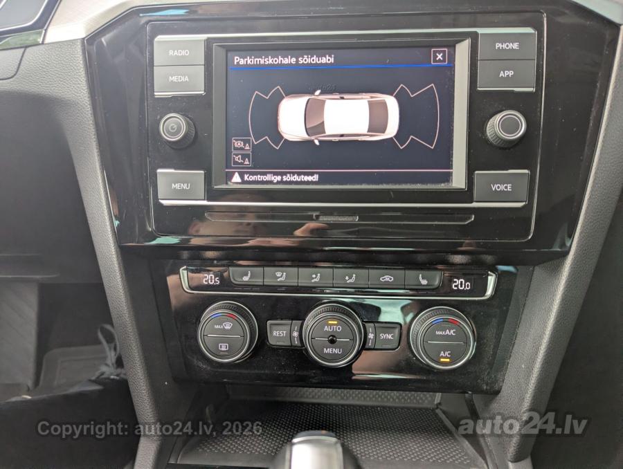 Grey Volkswagen Passat 2019 in Tallinn, with an engine capacity of 1.50 L and mileage of 63 thousand km for 19500 €, photo 13 on AUTOMOTO.COM.LV